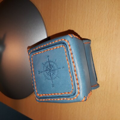 Delrin Leather Stamp: Wind Rose, Compass Passport Traveling, Leather ...