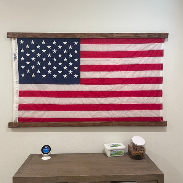 Flag Frame - Large Wooden Frames (american Flag Not Included) - Etsy