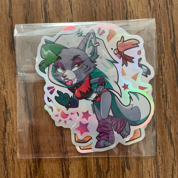 Holographic Vinyl Stickers : FNAF Security Breach - Etsy