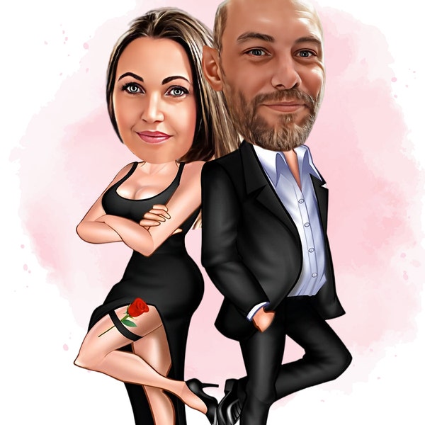 Custom Female Super Boss Cartoon Portrait, Boss Portrait, Gifts for ...