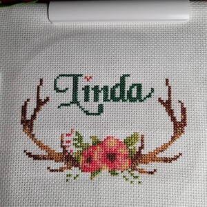 Fancy Cursive Cross Stitch Alphabet Pattern, Handwriting Cross Stitch ...