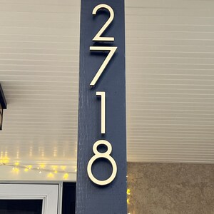 Brass House Numbers 5 Inch Address Numbers With Brass Finish - Etsy