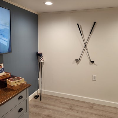 Dual Golf Club Wall Mount Bracket / X Pattern / 11mm or 17mm / Perfect ...