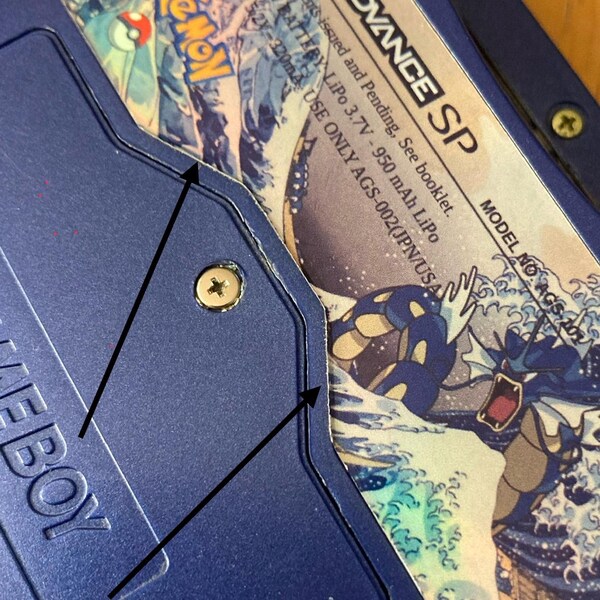 Gameboy Advance SP & Anbernic RG35XXSP Back Labels - Etsy