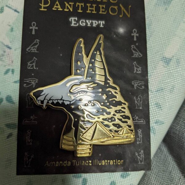 Anubis Enamel Pin - Cosmic Pantheon Egypt, Egyptian Gods, Egyptian ...