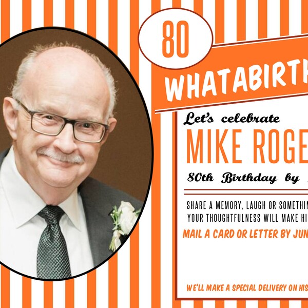 Whataburger Birthday Party, Photo Birthday Invitation, Whatabirthday ...