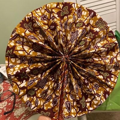 Hand Fan, Africa Fan, Foldable Ankara Fan, RANDOMLY PICKED Fold Fan ...