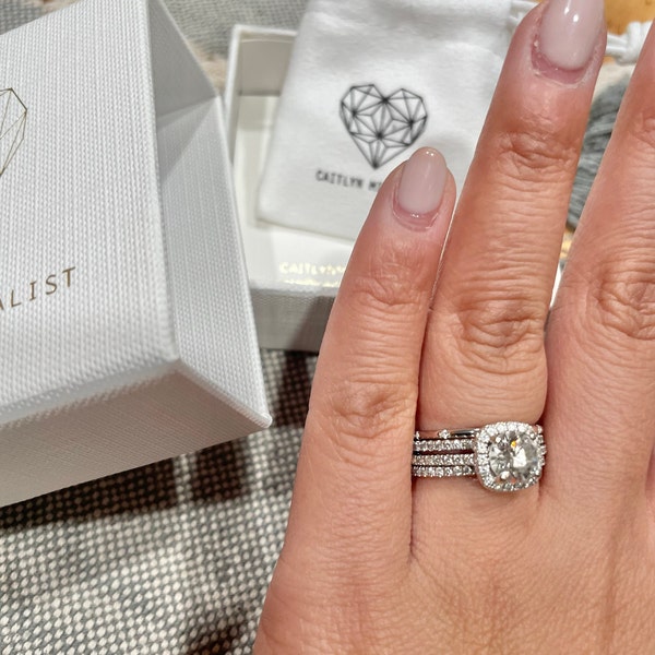 Sprinkle Diamond Ring by Caitlyn Minimalist • Space Diamond Eternity ...