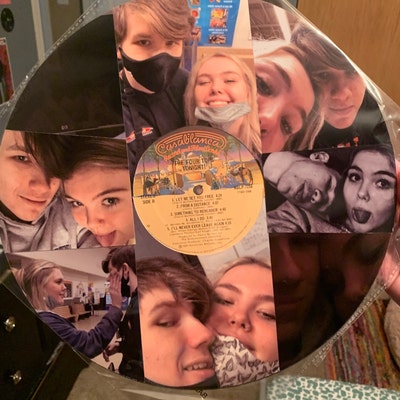 CUSTOM ORDER Vinyl Record Photo Collage Vintage Record Vinyl Record ...