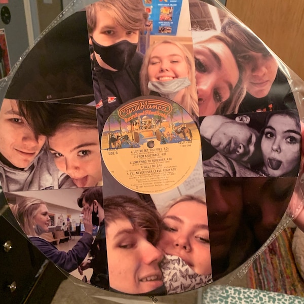 One Direction Vinyl Record Photo Collage - Vintage Record - Vinyl ...