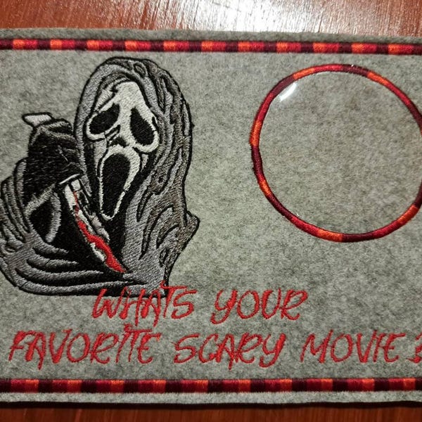 Horror Ghost Face Embroidery Design - Scream Killer Mask Machine ...