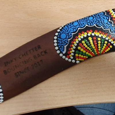 Engraved Boomerang Personalised Wooden Custom Engraving Wedding ...