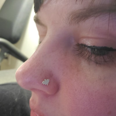 Twinkle Twinkle Little Bat Nose Stud in Sterling Silver / Individually ...