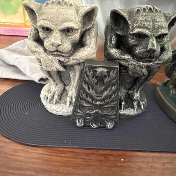 Gothic Imp Gargoyle, Small Irving in Blackened Iron, Cast Shadows ...