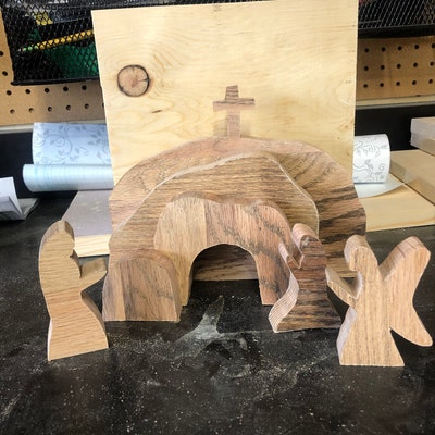 Nativity Scroll Saw Pattern-christmas Template - Etsy