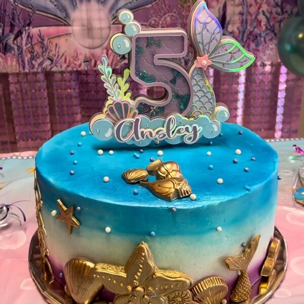 Under the Sea Cake Topper, Ocean Party, Sea Animals Cake Topper - Etsy