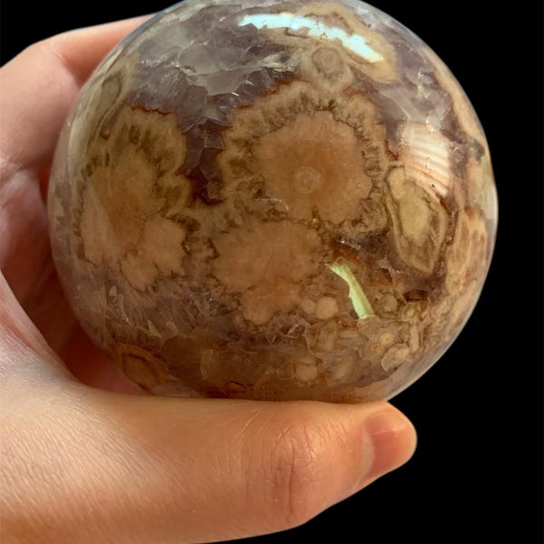 One Lovely Banded Creamy Pink and Orange Carnelian Crystal Slab - You ...