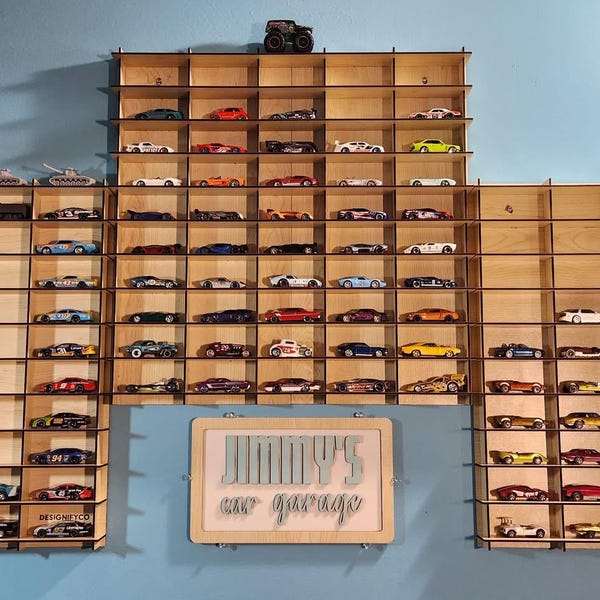 BLACK Toy Car Display Case for 100cars|matchbox Car Storage|toy Car ...