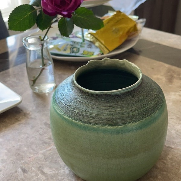 LARGE Handmade Ceramic Serving Bowl, One-of-a-kind, Wheel Thrown ...