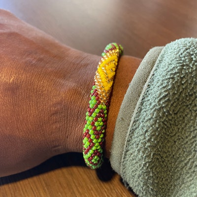 OYA Bracelet Orisha Oya Beads Orisha Oya Colors Yansa Oya Bracelet Oya ...