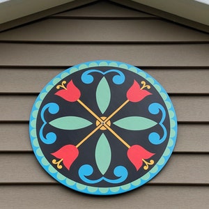 Compass Rose Hex Sign PA Dutch Style Designed for Clear - Etsy