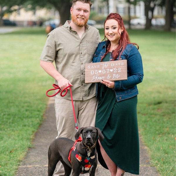 Save the Date Sign, Engagement Photo Prop, Save the Date Photo Prop ...