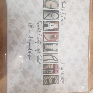 Personalized Farming Tractor Graduation Unique Alternative Guestbook ...