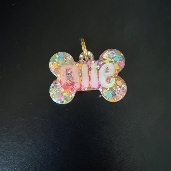 Resin Dog Tag, Custom Dog Tag, Personalized Pet Id, Trendy Pet Tag ...