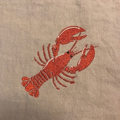 7 Sizes-lobster-machine Embroidery Designinstant Download - Etsy