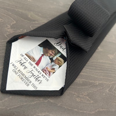 Personalised Photo Tie Label/dad/suit Label/tie Patch/tie Patch/father ...