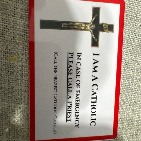 I Am a Catholic—in Case of Emergency Please Call a Priest | Pocket ...