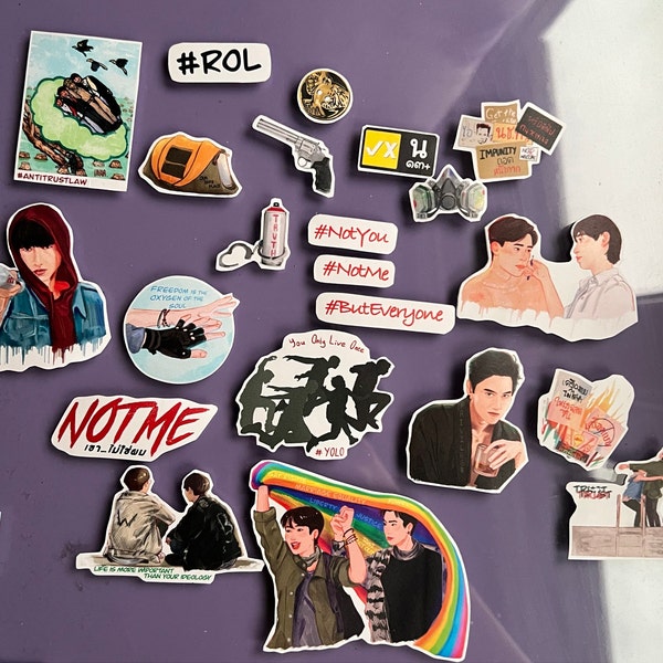 Not Me Series Stickers: Thai BL, Offgun LGBTQ Stickers - Burnout ...