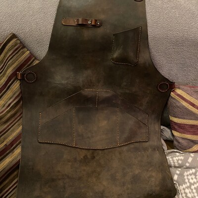 Apron Pattern Leather DIY Pdf Download Leather Apron Video Tutorial - Etsy