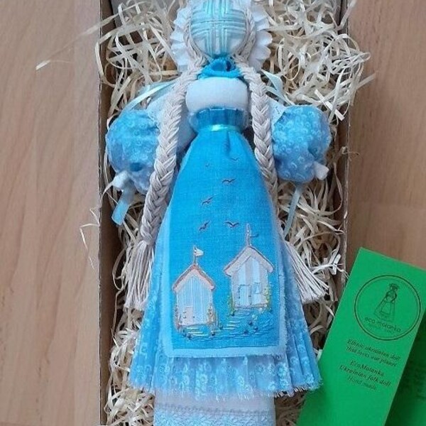 Pumpkin Baba Yaga With the Moon Handmade Ethnic Folk Traditional Doll ...