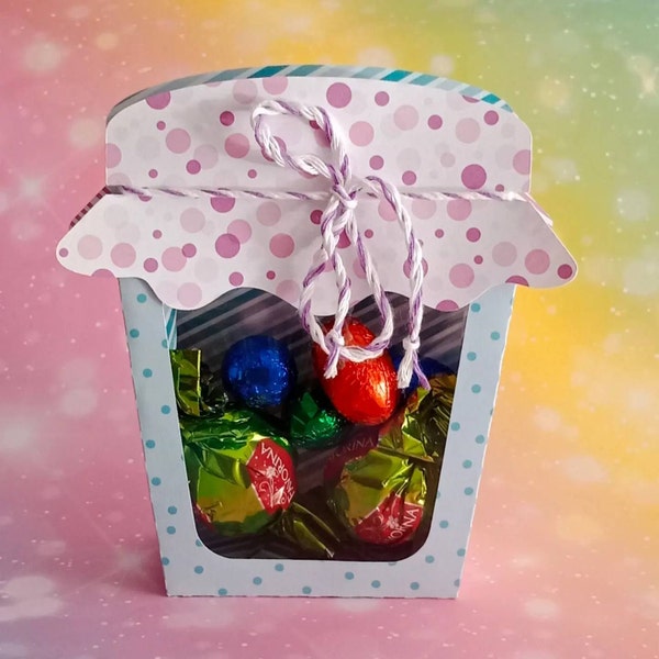 Jam Jar Gift Box, Birthday, Baby Shower Favor, Festive Party Treat Box ...