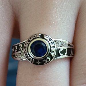 Customizable Class Ring for Women College and High School - Etsy