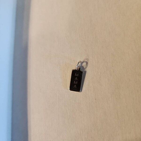 Personalized Mini Tag Charm • 14K Gold Filled Tag or 925 Sterling ...