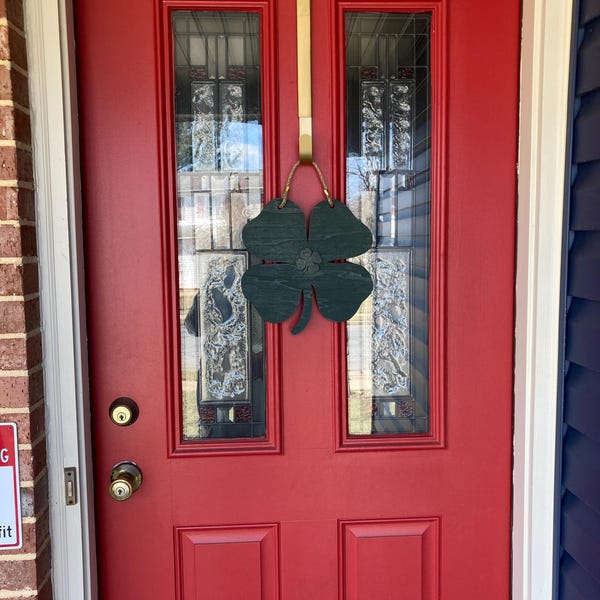 Irish Decor, St. Pattys Door Decor, Shamrock Door Hanger, St. Patricks ...