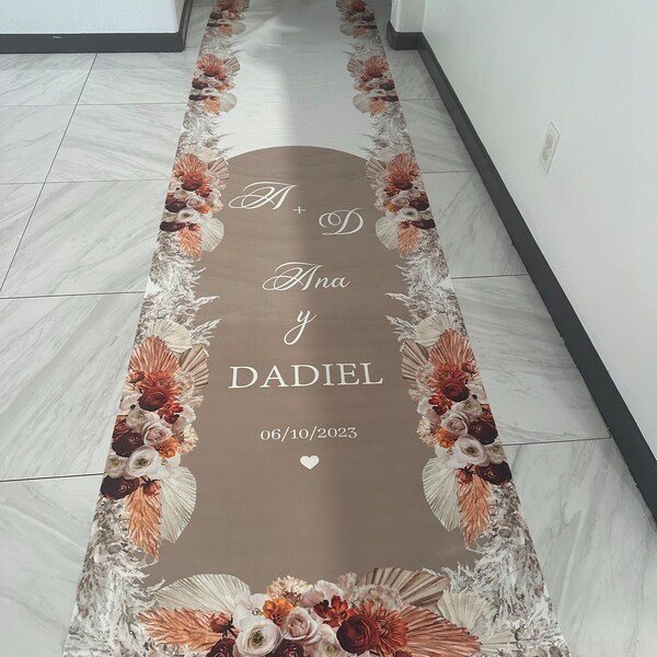 Personalized Wedding Dance Floor Sticker, Wedding Floor Monogram Mural ...