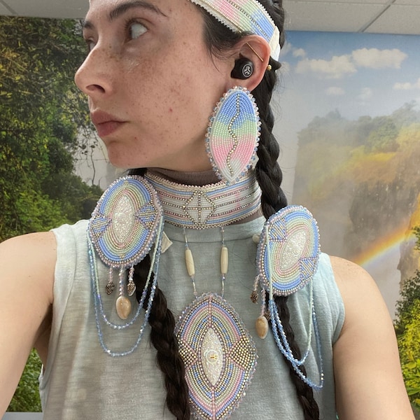 Women's Pow Wow Beaded Dance Set - Etsy