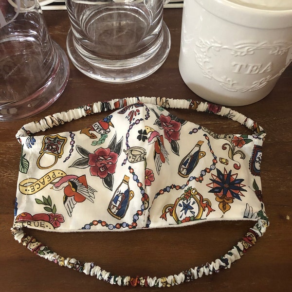 Liberty Face Mask, With Filter Pocket, Fashion Facemask, Pretty Adult ...