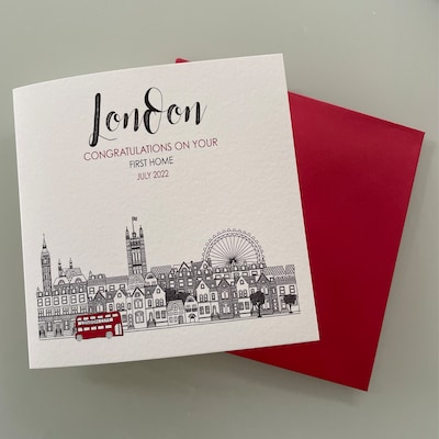 London Card London Skyline Card London Landmarks London - Etsy UK