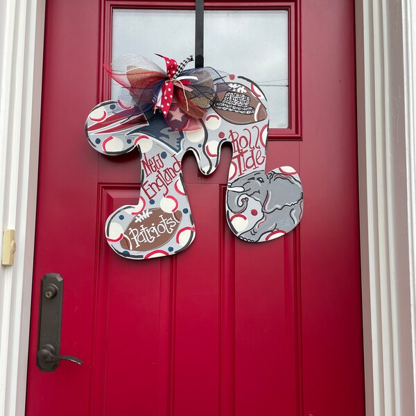 Colorful Sports Team Door Hanger - Etsy