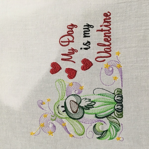 Happy Valentines Machine Embroidery Design, 4 Sizes, Instant Download ...