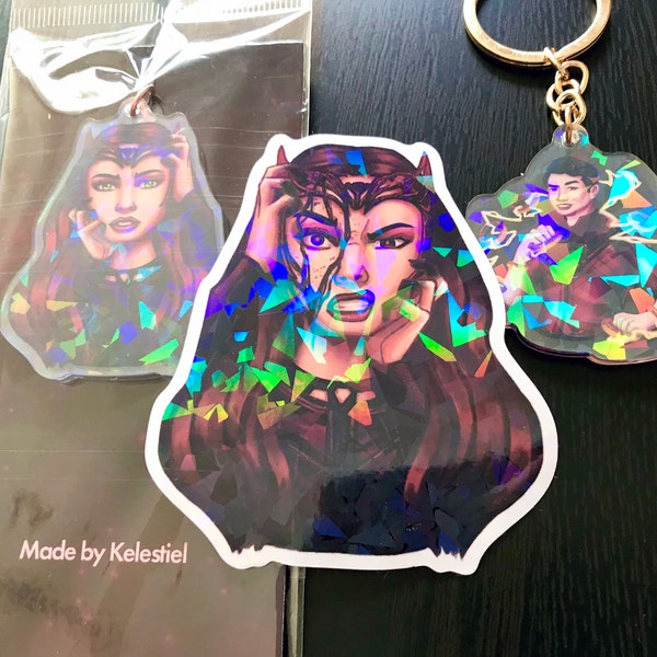 Scarlet Witch Wanda Maximoff Acrylic Keychain Charm Elizabeth Olsen ...