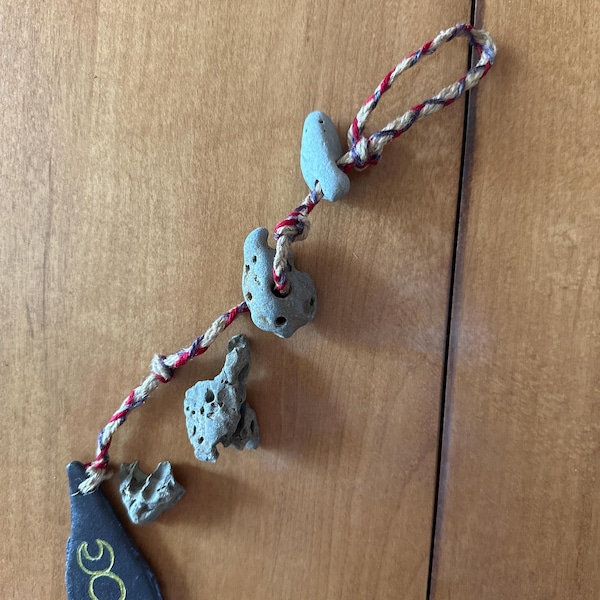 Scottish Hanging Hag Stones | Lucky Hagstones | Door, Window Protection ...
