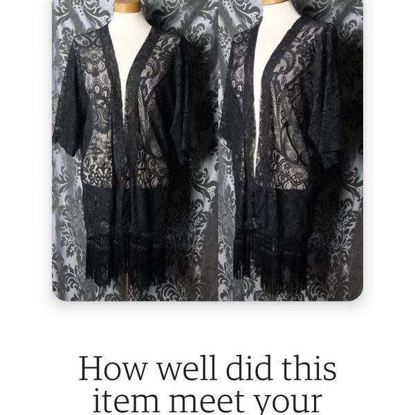 Trad Goth White Lace Frill NIGHTSHADE Wide Cuff Tie Bolero Shrug 10 12 ...