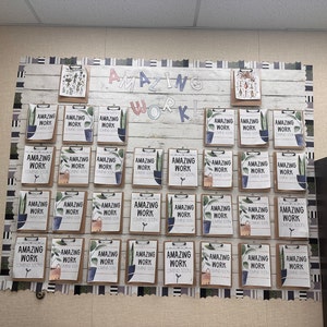 Color Posters for Boho Rainbow Classroom Decor Theme Editable Classroom ...