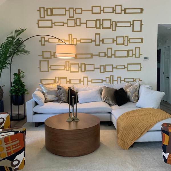 Mid-century Modern, Wall Panels 3D, 70s Vintage Look, Wall Art, Panele ...