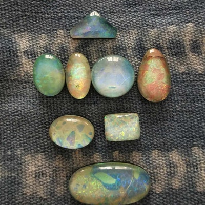 Sterling Monarch Opal Cabochon Loose Gemstone Mix Shape AAA Monarch ...